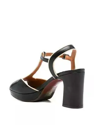 Chie Mihara Leather T-bar Platform Sandals