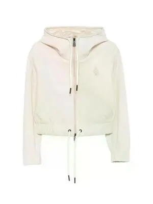 Moncler Moncler Grenoble Zip-Up Hoodie Neutrals