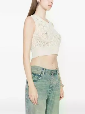 VIVIENNE WESTWOOD Ella Openwork Vest - Neutrals