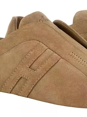 Hogan H580 Logo Detail Platform Sneakers - Brown