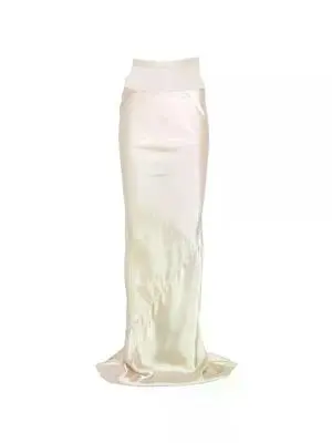Rick Owens Rick Owens Ribbed Waistband Skirt Neutrals