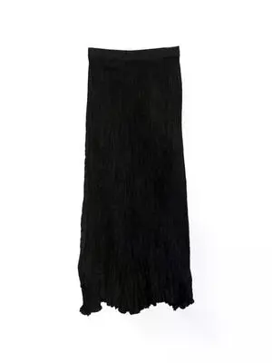 P.a.r.o.s.h Elasticated Waistband Maxi Skirt - Black
