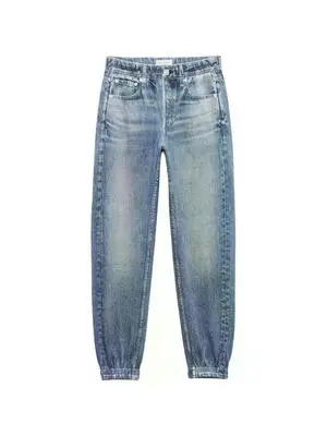 Rag & Bone Miramar Tapered Jeans With Elasticated Cuffs - Blue