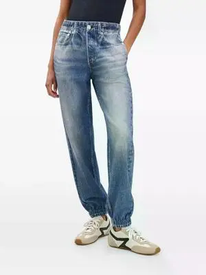 Rag & Bone Miramar Tapered Jeans With Elasticated Cuffs - Blue