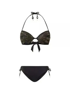 TWINSET Embellished Bikini Set - Black
