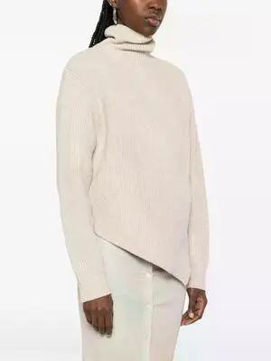 Nanushka Marda Ribbed Knit Turtleneck Sweater