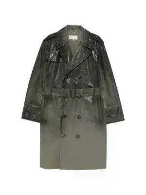 MAISON MARGIELA Belted Double-breasted Jacket - Green