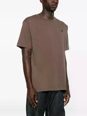 NEW BALANCE Logo-detail T-shirt - Brown
