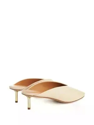 FORTE_FORTE Square-toe Stiletto Mules