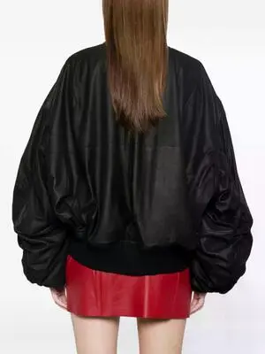 Rick Owens Leather Zip-up Bomber Jacket