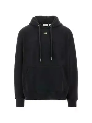Off-White Cotton Hooded Sweatshirt