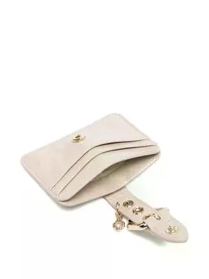 Maje Miss M Leather Cardholder - Neutrals