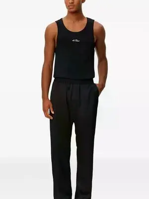 LES DEUX Plissé Trousers - Black