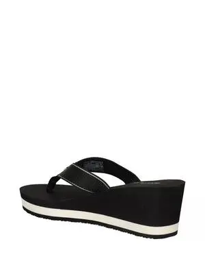 Tommy Hilfiger Logo Strap Wedge Flip-flops