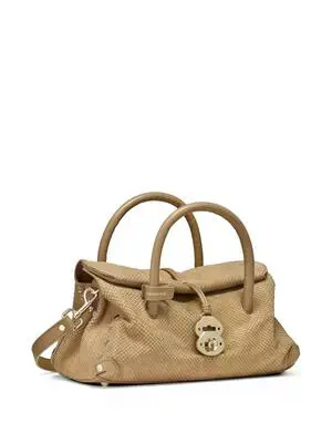 ZANELLATO Small Dotta Leather Shoulder Bag - Neutrals