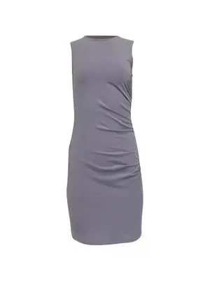 Theory Sleeveless Gathered Mini Dress