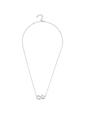 Mateo Sterling Polished Finish Nail Charm Necklace - Silver