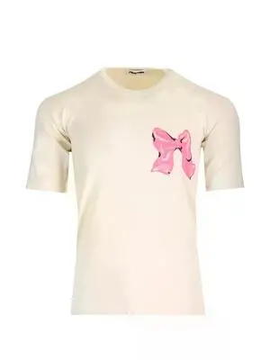MAGLIANO Bow Print T-shirt - Neutrals