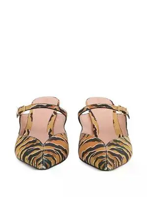 Zimmermann Aura Tiger Strap Mules