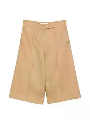 Max Mara High-waisted Pleated Culottes - Neutrals