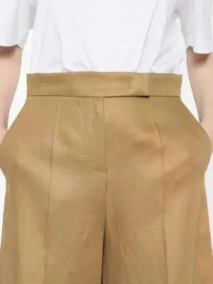 Max Mara High-waisted Pleated Culottes - Neutrals