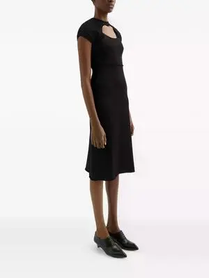 JIL SANDER Knit Cut-out Kimono Dress