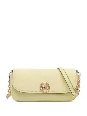 Michael Kors Logo Plaque Shoulder Bag - Yellow