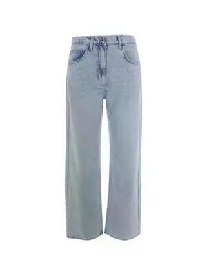 Patrizia Pepe Logo-embroidered Denim Jeans