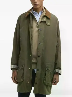Barbour Corduroy Collar Pocket Coat - Green