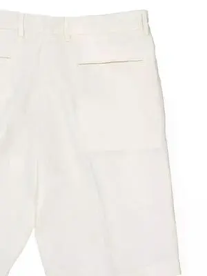 Boglioli Tailored Linen Shorts - Neutrals