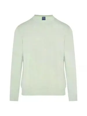 Fedeli Crew Neck Long Sleeve Knitwear - Green