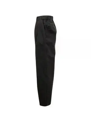 A PAPER KID Logo Patch Cotton Trousers
