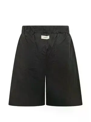 A PAPER KID Logo-patch Cotton Shorts