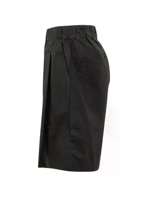 A PAPER KID Logo-patch Cotton Shorts