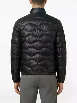 BLAUER. Quilted Zip Jacket - Black