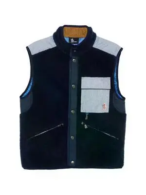 Moncler Chest-pocket Button Gilet - Blue
