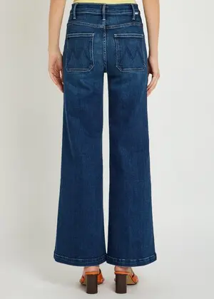 MOTHER Roller Skimp Wide-leg Stretch-denim Jeans