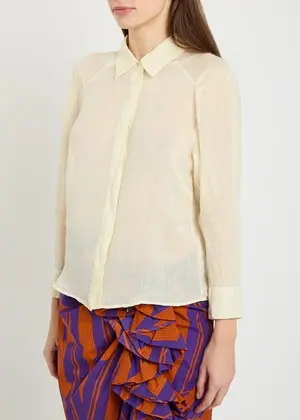 Dries Van Noten Ramie Printed Shirt