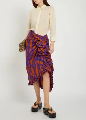 Dries Van Noten Ramie Printed Shirt