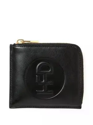 HONEY FUCKING DIJON Logo-debossed Zip-fastening Wallet - Black