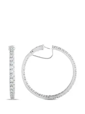 LB EXCLUSIVE Diamond Hoop Earrings