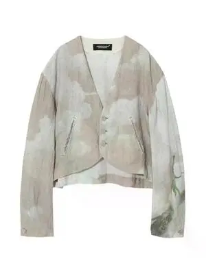 Undercover Graphic-print Linen Jacket