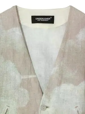 Undercover Graphic-print Linen Jacket