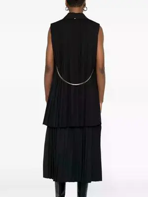 Sportmax Sleeveless Double-breasted Gilet With Silver-tone Belt