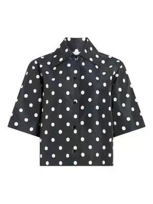 PATOU Polka Dot Short-sleeved Shirt - Black