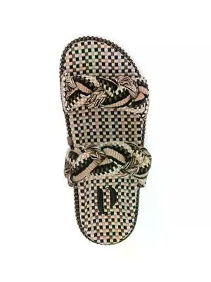 AMAMBAIH Daniela Braided Raffia Sandals - Neutrals