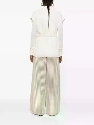 FORTE_FORTE Belted Fringe Jacket