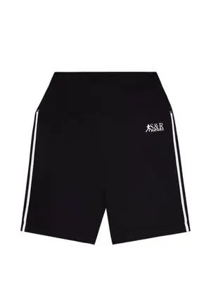 SPORTY & RICH Sporty & Rich Sr Runner Biker Shorts Black
