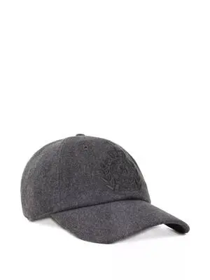 SPORTY & RICH Crest Wool Cap - Grey