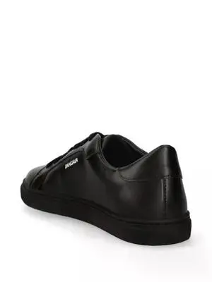 PANGAIA Grape Leather Lace-up Sneakers - Black